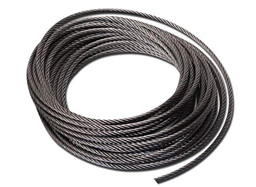 1/2 Inch Wire Rope 6 x 19 Construction Bulk 50 ft, 75 ft, 100 ft, 150 ...
