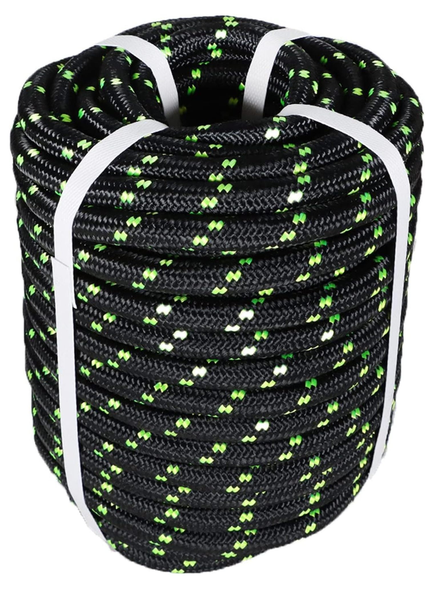 1/2 Inch x 100 FT Double Braid Polyester Arborist Rigging Rope,Nylon ...