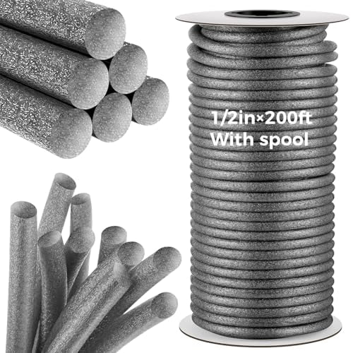 1/2 Inch x 200 ft Foam Backer Rod for Gaps Joints Concrete Crack Filler ...