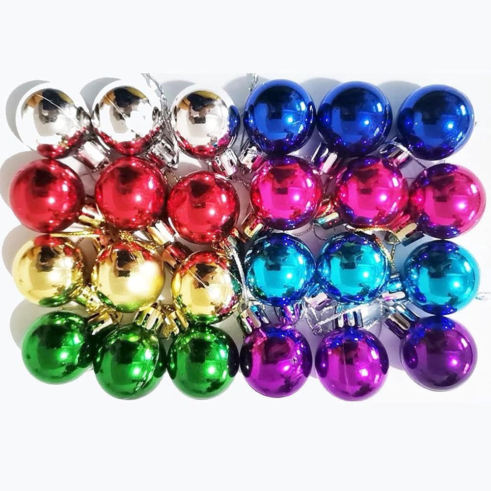 1.2 Inches Colored Balls Decoration Living Room Garden Ornaments Mini ...