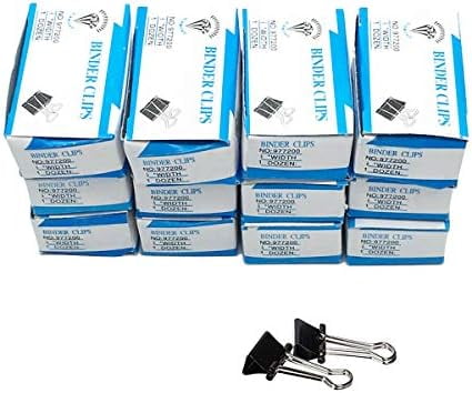 1/2 Inches Mini Binder Clips, 12 per Pack, 12 Pack for Office Work ...