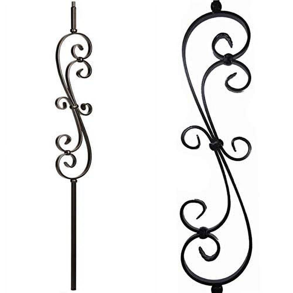 1/2" Iron Baluster Scroll (Contractor 10-Pack) Hollow Metal Spindles ...