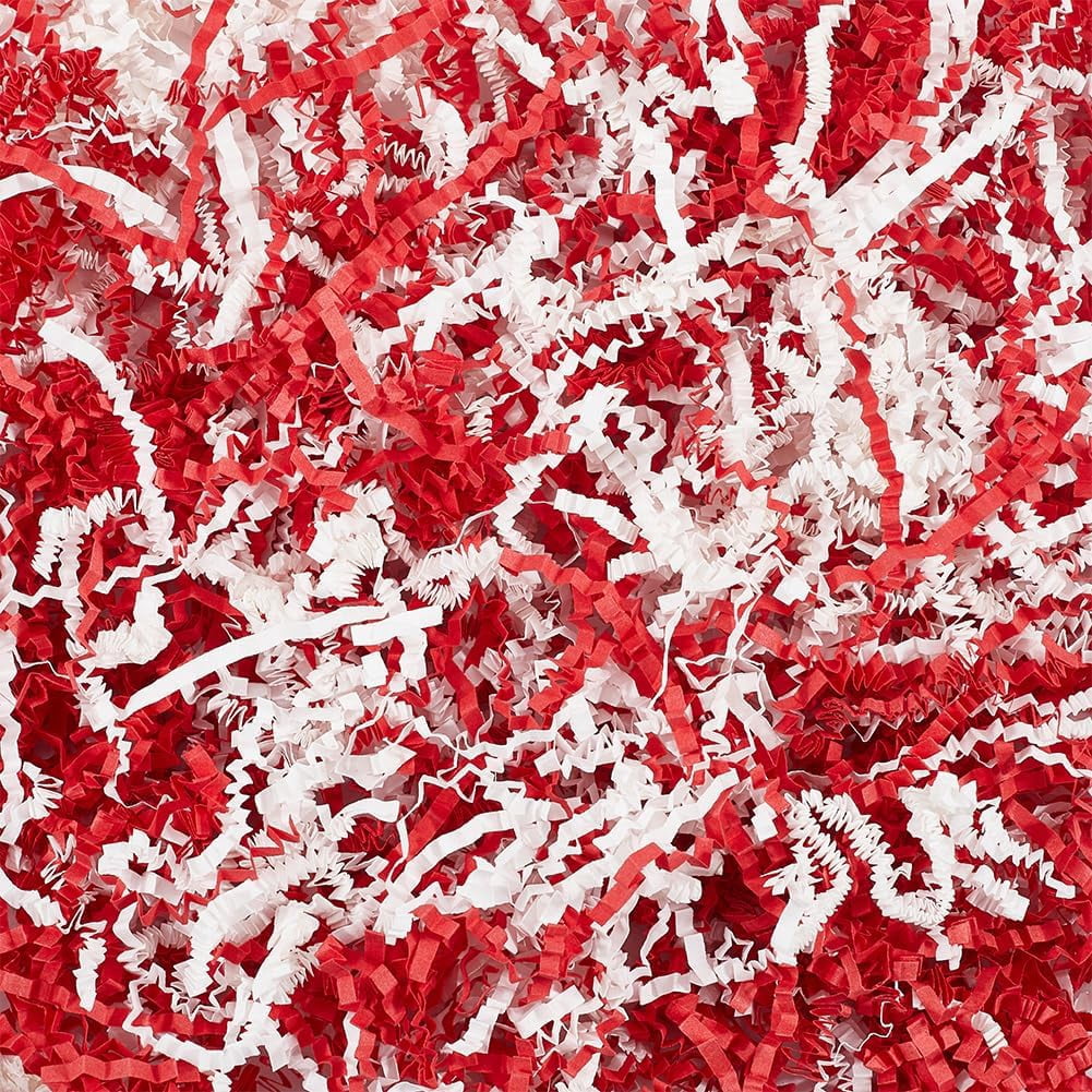 1/2 LB Christmas Paper Shred Filler Crinkle Cut Paper Shred Filler Bulk ...