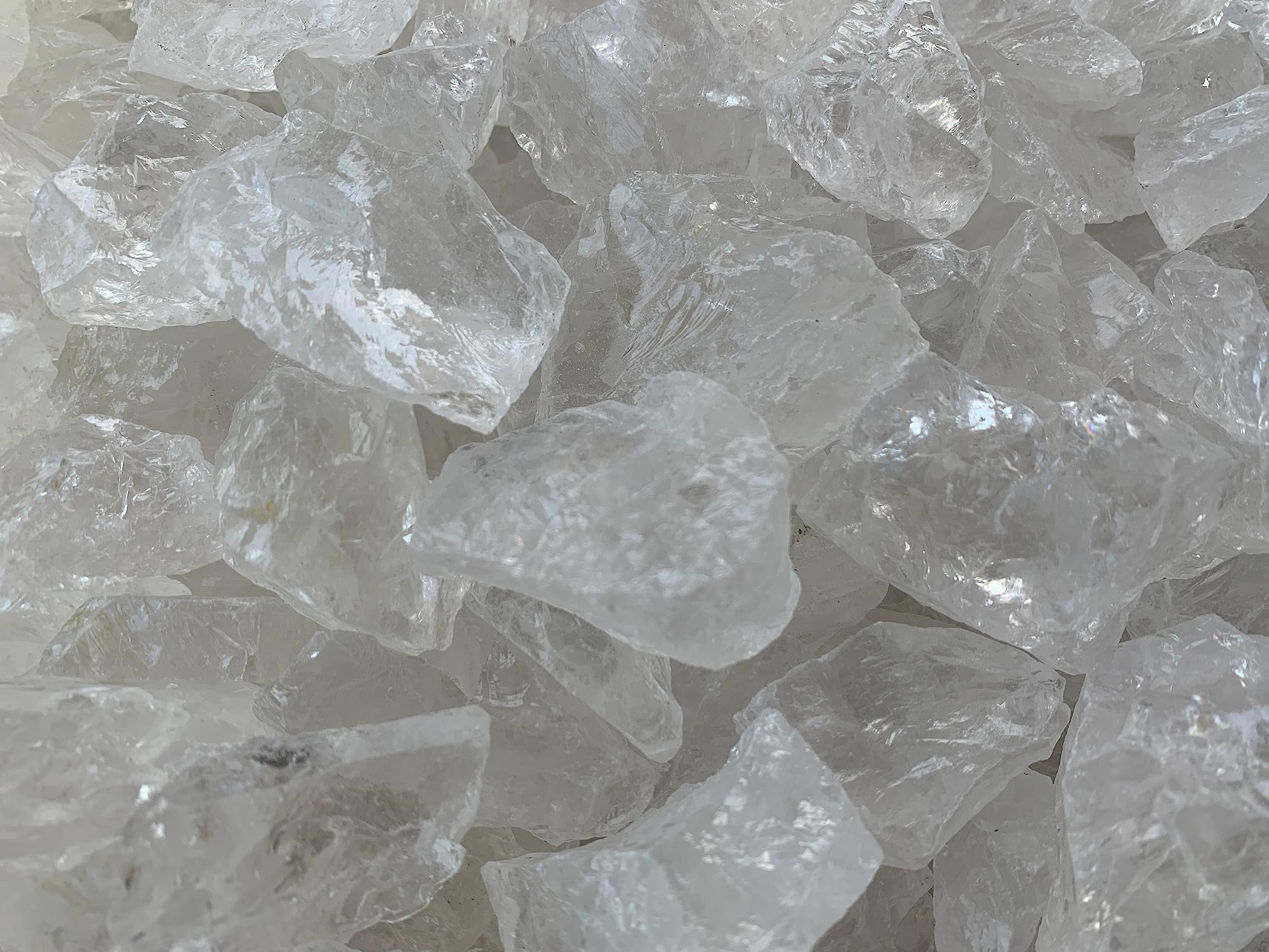 1/2 LB Raw Clear Quartz Crystals, Natural Clear Quartz Stone, Natural ...
