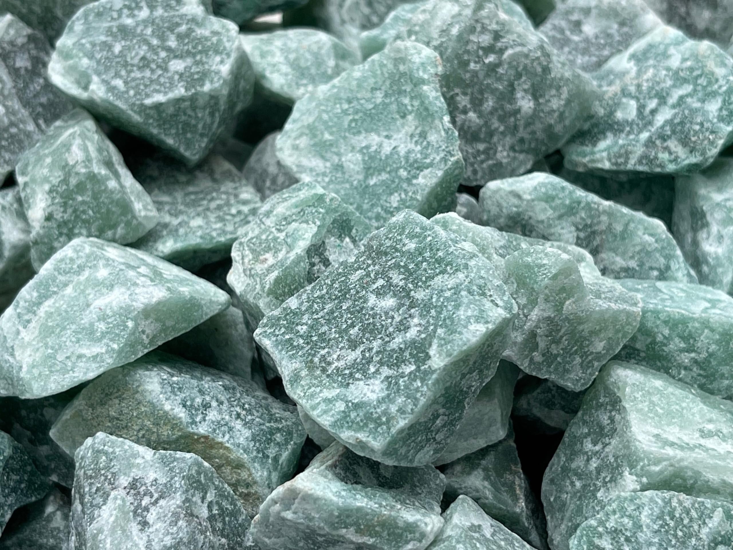 1/2 LB Raw Green Aventurine Crystals, Natural Green Aventurine Stone ...