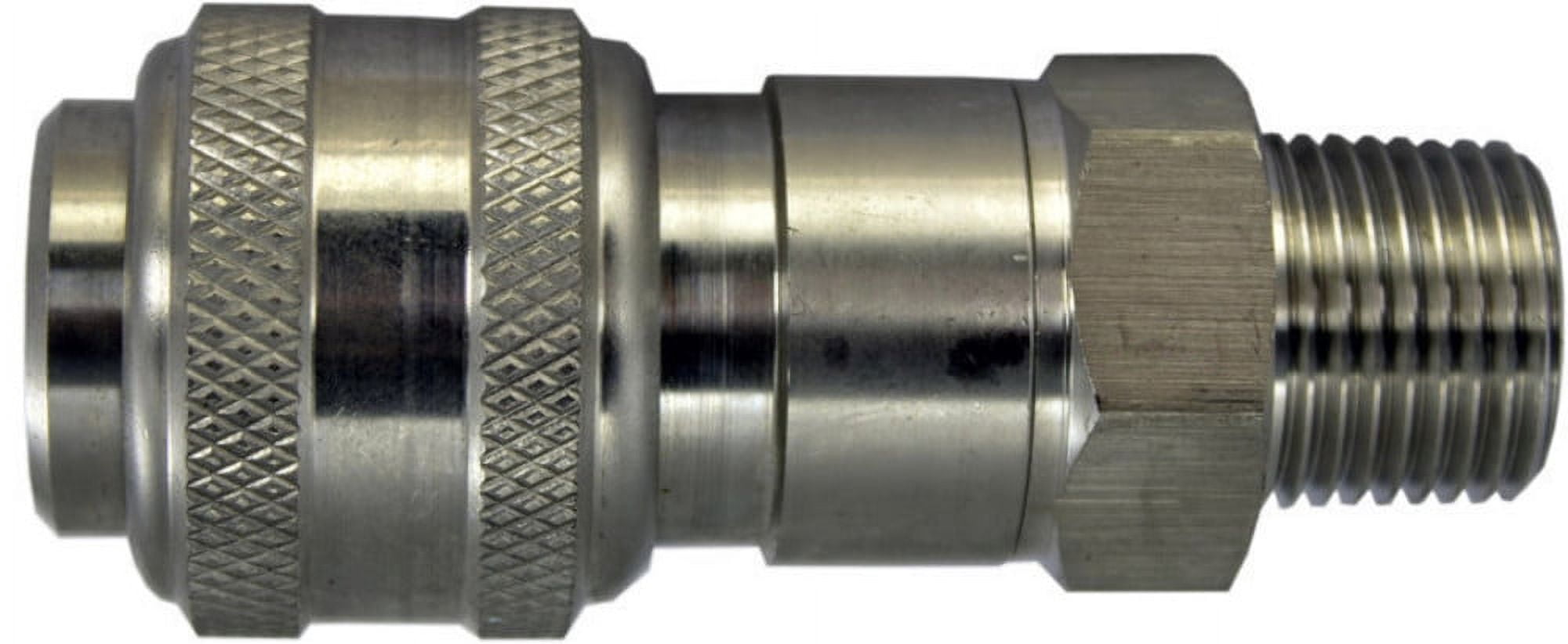 1/2" Male Quick-Disconnect Socket Stainless Steel Heavy-Duty Industrial ...