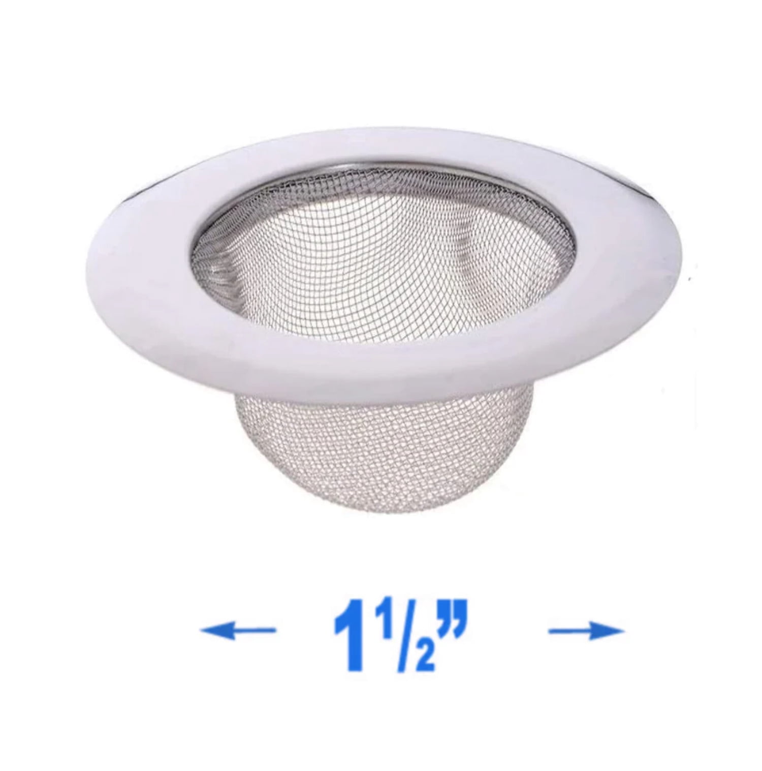 1/2 Mesh Metal Sink Strainer Heavy Duty Stainless Steel Slop Basket ...