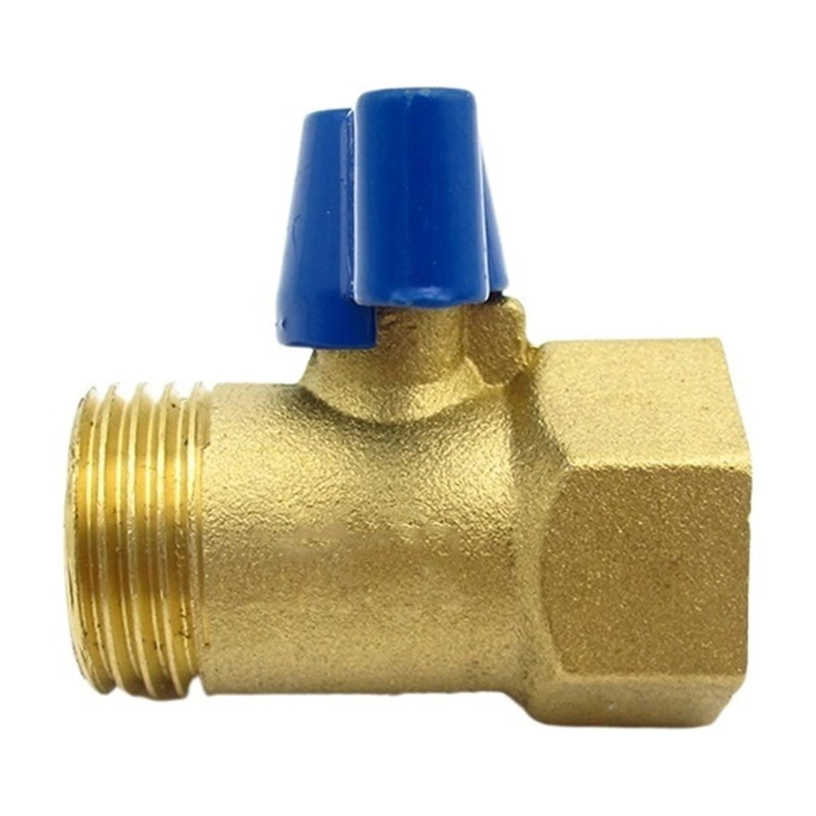 1/2" Mini Ball Valve BSP Female to Male Thread Two Way Brass Shut Off ...