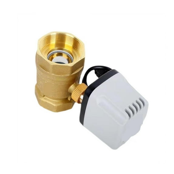 1/2" Motorized Ball Valve Waterproof 12V 24V 3-Wire 2 Control Brass ...