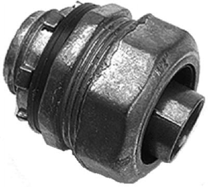 1/2" Multi-Piece Liquid Tight Straight Connector Die Cast Zinc, Each ...