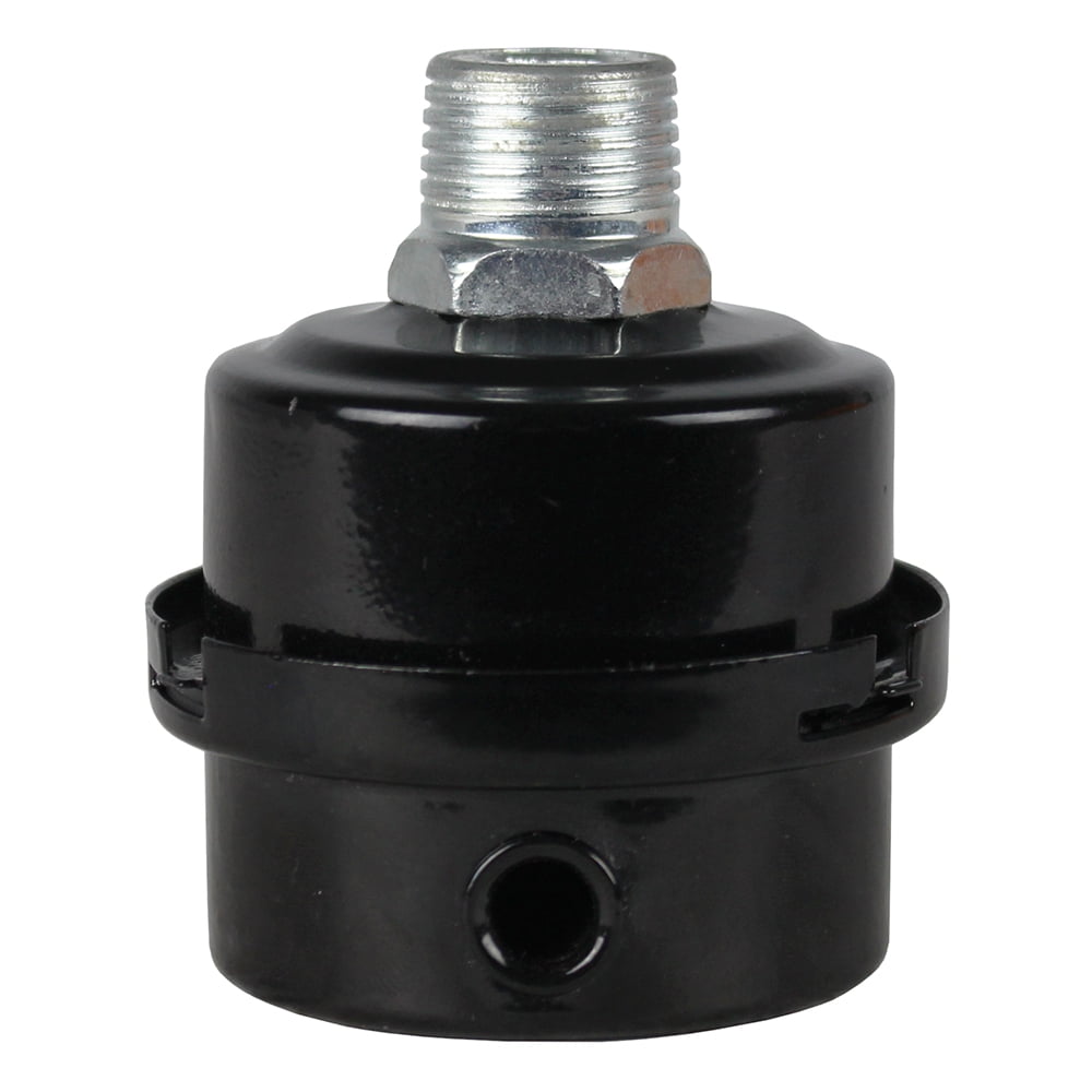 1/2" NPT Air Compressor Intake Filter Silencer Metal Housing and ...