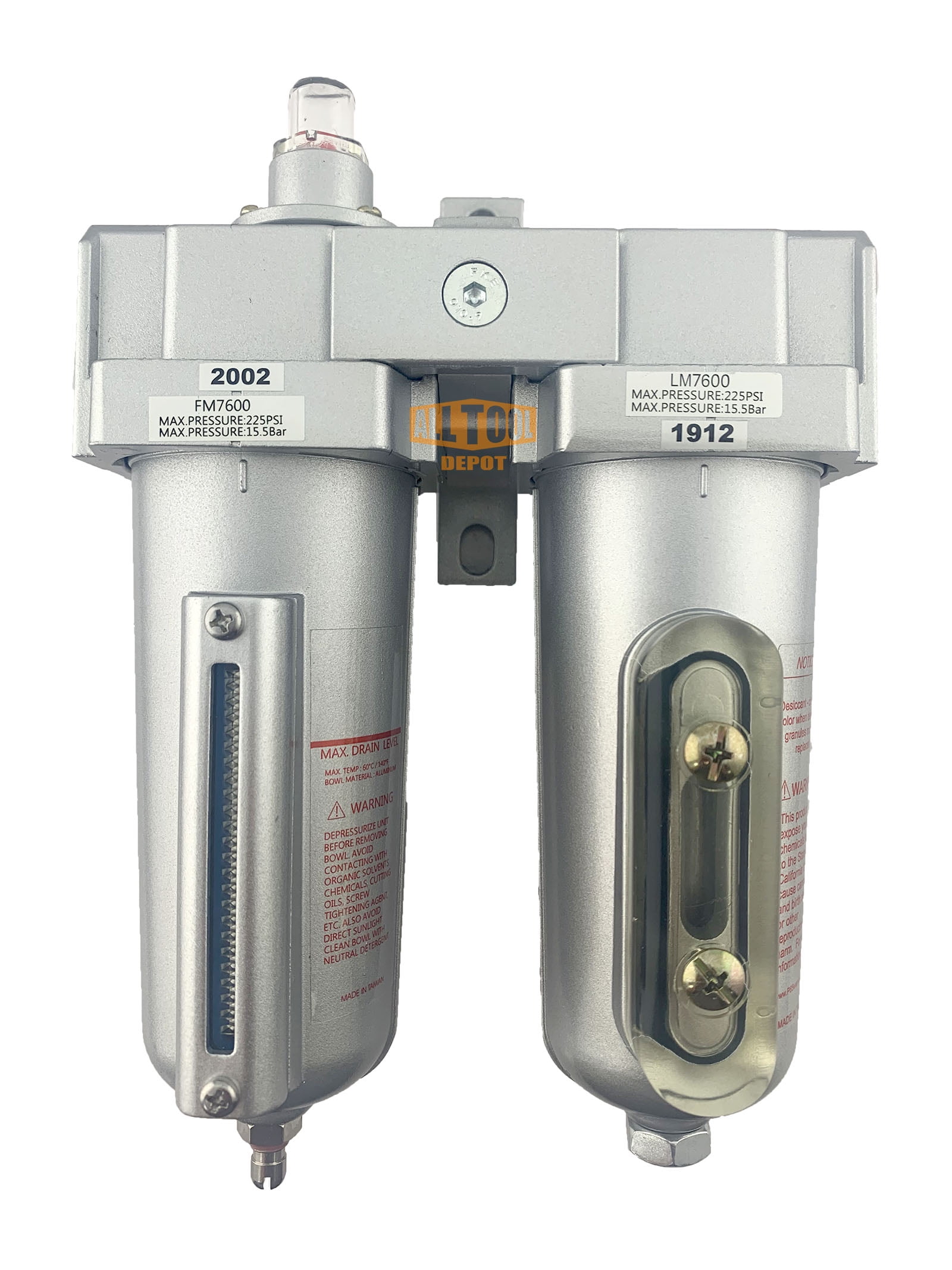 1/2" NPT HEAVY DUTY Industrial Grade 2 Stages Coalescing Filter ...