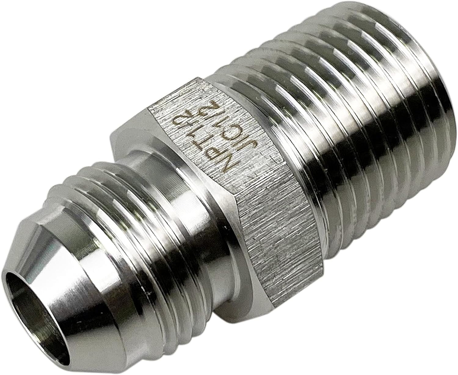 1/2" NPT Male To 1/2" JIC Male Adapter Flared Tube Fitting Pipe ...
