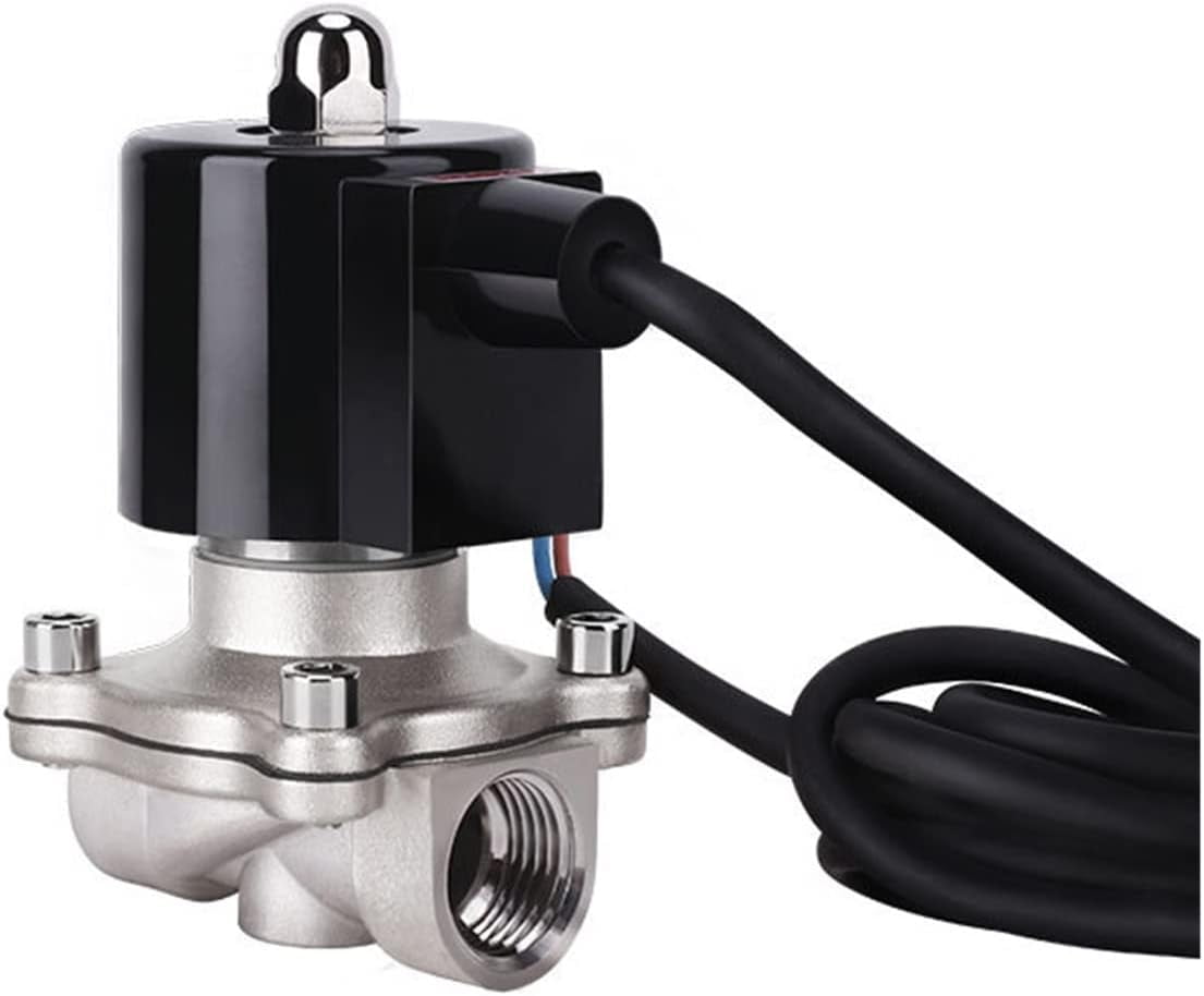 1/2" Normally Closed 304 Stainless Steel Fountain Solenoid Valve 110V 24V 12V 24v Solenoid Valve ...