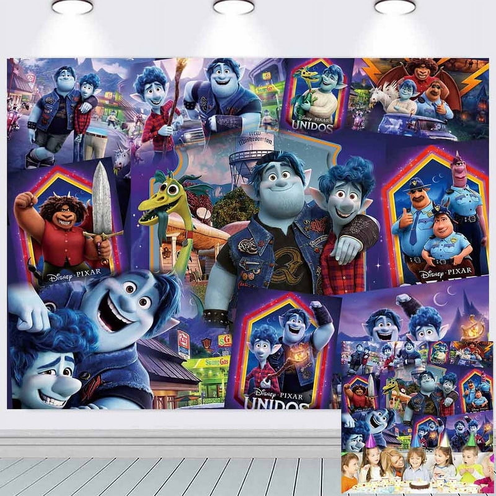 1/2 Onward Backdrop Banner Party Supplies Post Birthday Decorations ...