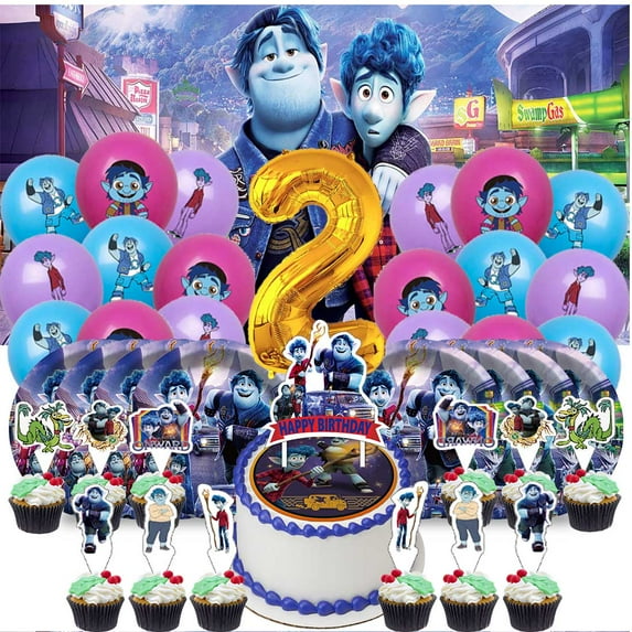 1/2 Onward Balloons Party Supplies 2nd Decor Tableware Birthday Cake ...