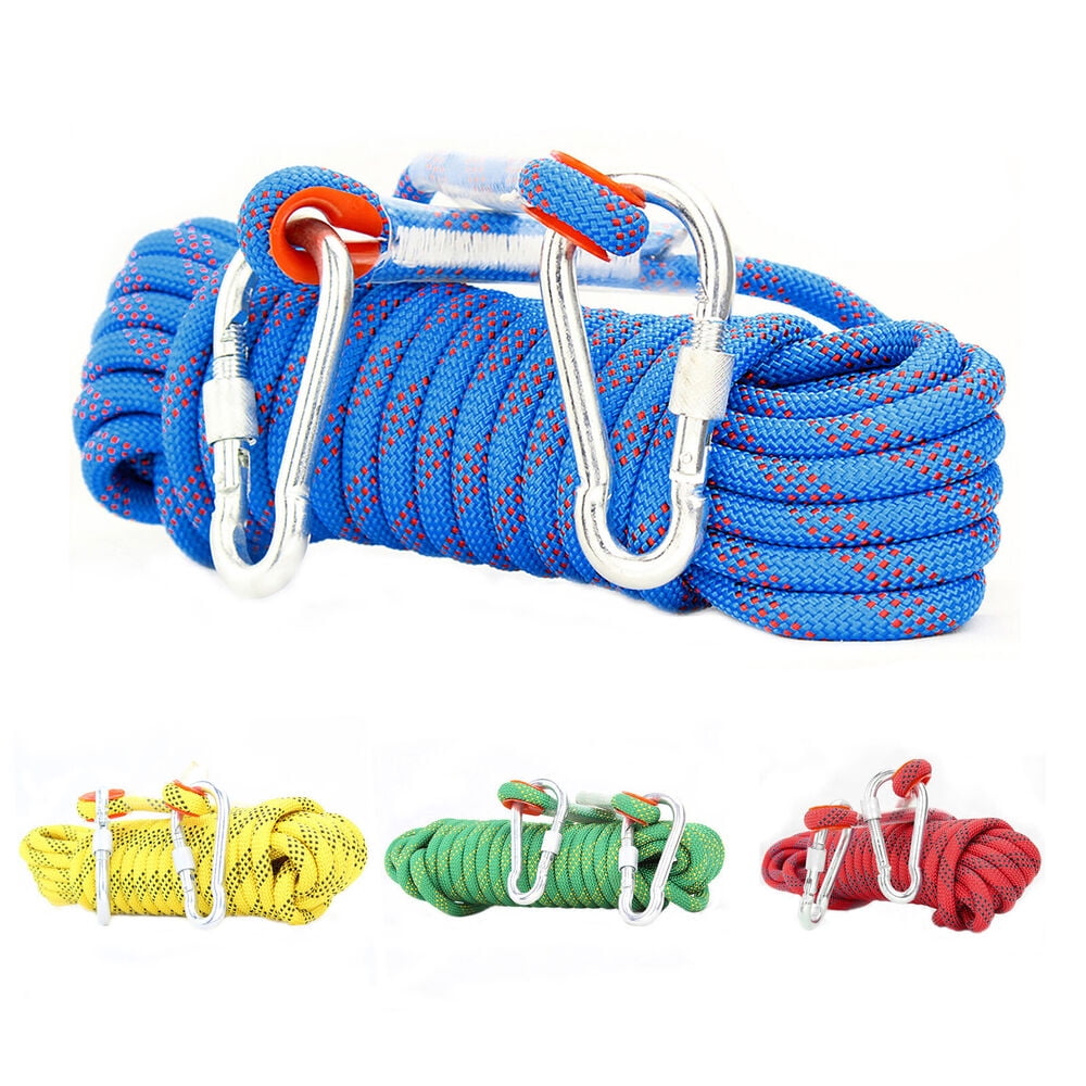 1/2" Outdoor Safety Static Rock Ice Climbing Rope Fire Rescue Parachute ...
