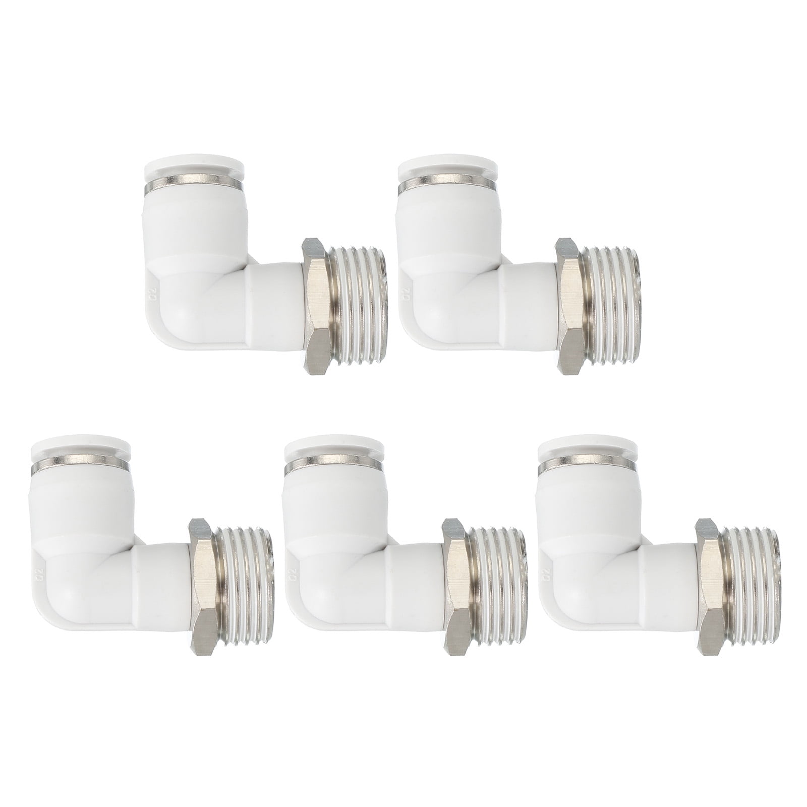 1/2"PT Push to Fitting, 5 Pack 10mm Pneumatic Air Quick Connector Male ...