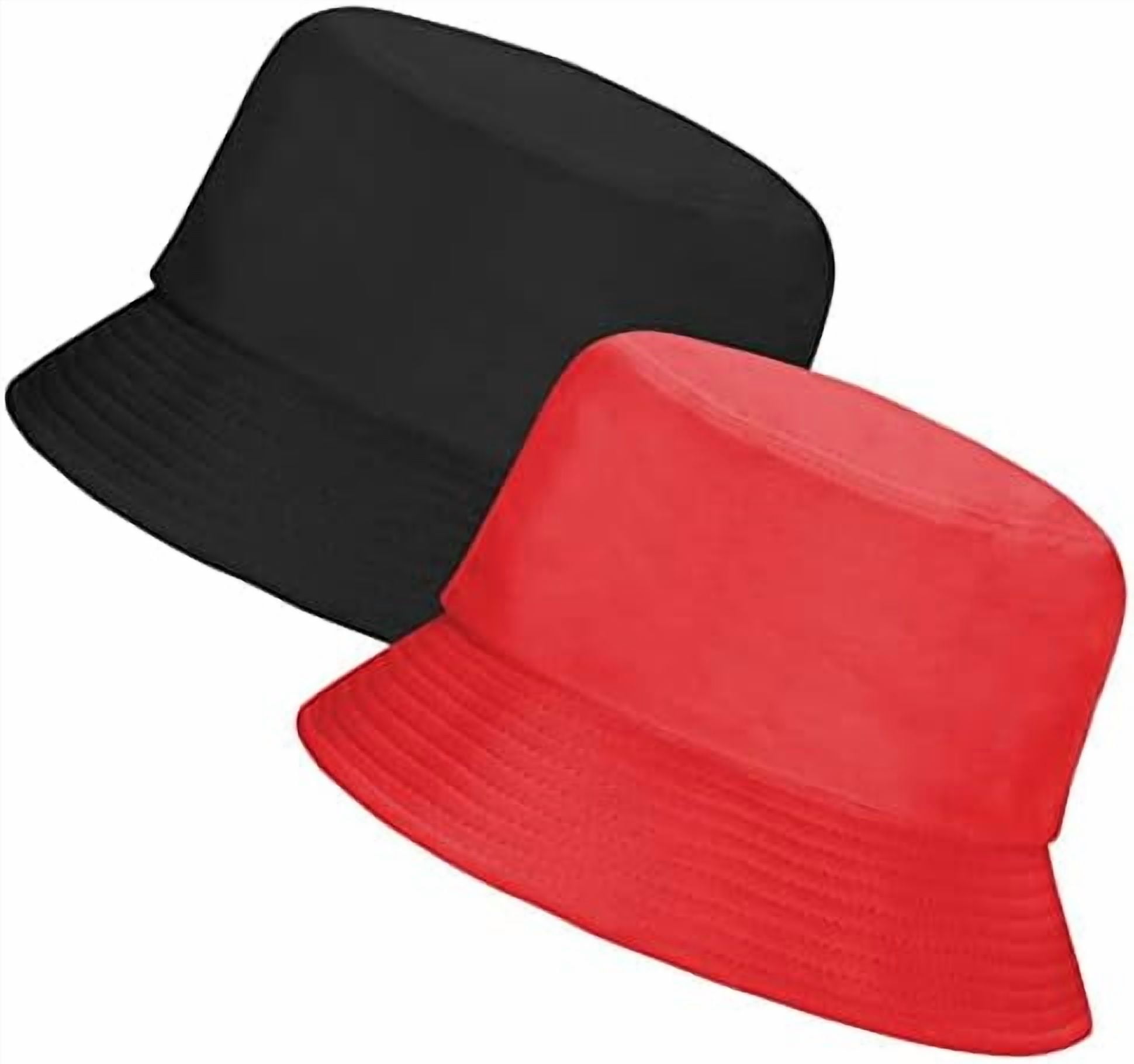 1 & 2 Pack Bucket Hat for Women Men Summer Travel Beach Sun Hat Outdoor ...