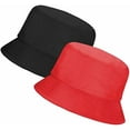1 & 2 Pack Bucket Hat for Women Men Summer Travel Beach Sun Hat Outdoor ...