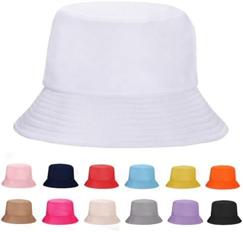 1 & 2 Pack Bucket Hat for Women Men Summer Travel Beach Sun Hat Outdoor ...