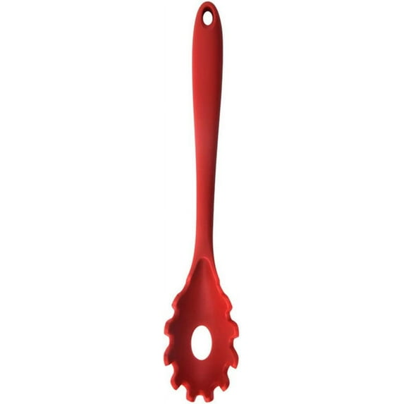 JESOT Silicone Pasta Fork Noodle Spaghetti Server Spoon Red 11.5 inch ...