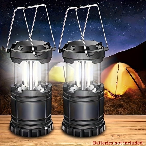 1/ 2 Pack Ultra-Bright LED Camping Lantern with Foldable Design ...