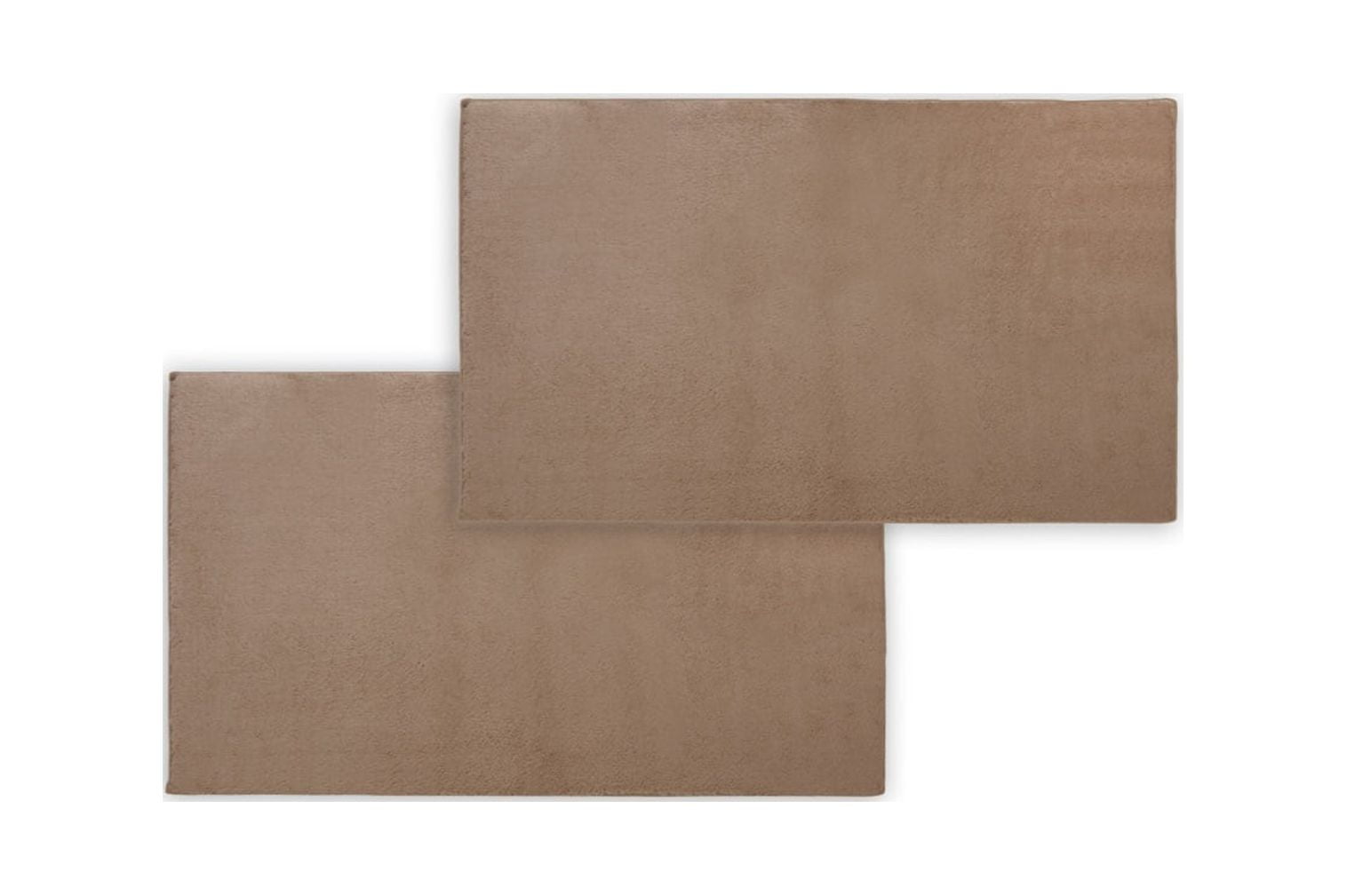 1-2 Pack Walburg Home Memory Foam Micro Bath Mats - 4 Colors - Taupe ...