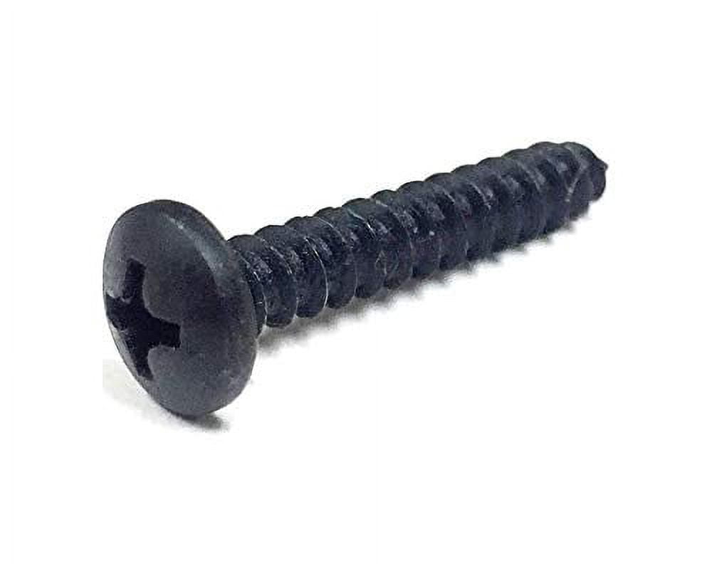 1/2” Pan Head Screw #8 Sheet Metal Black Oxide- 100PK - Walmart.com