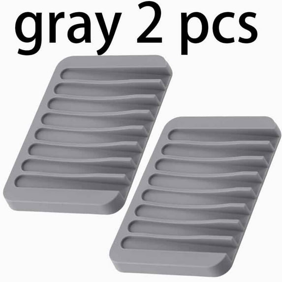 1/2 Pcs High Quality Silicone Self Draining Soap Dishes Innovative Soap ...