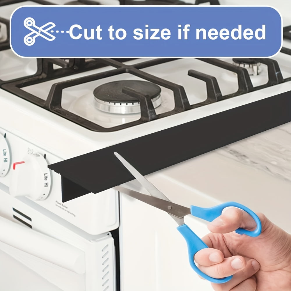1/2 Pcs Kitchen Silicone Stove Counter Gap Cover - 27 Inch Long & Extra ...
