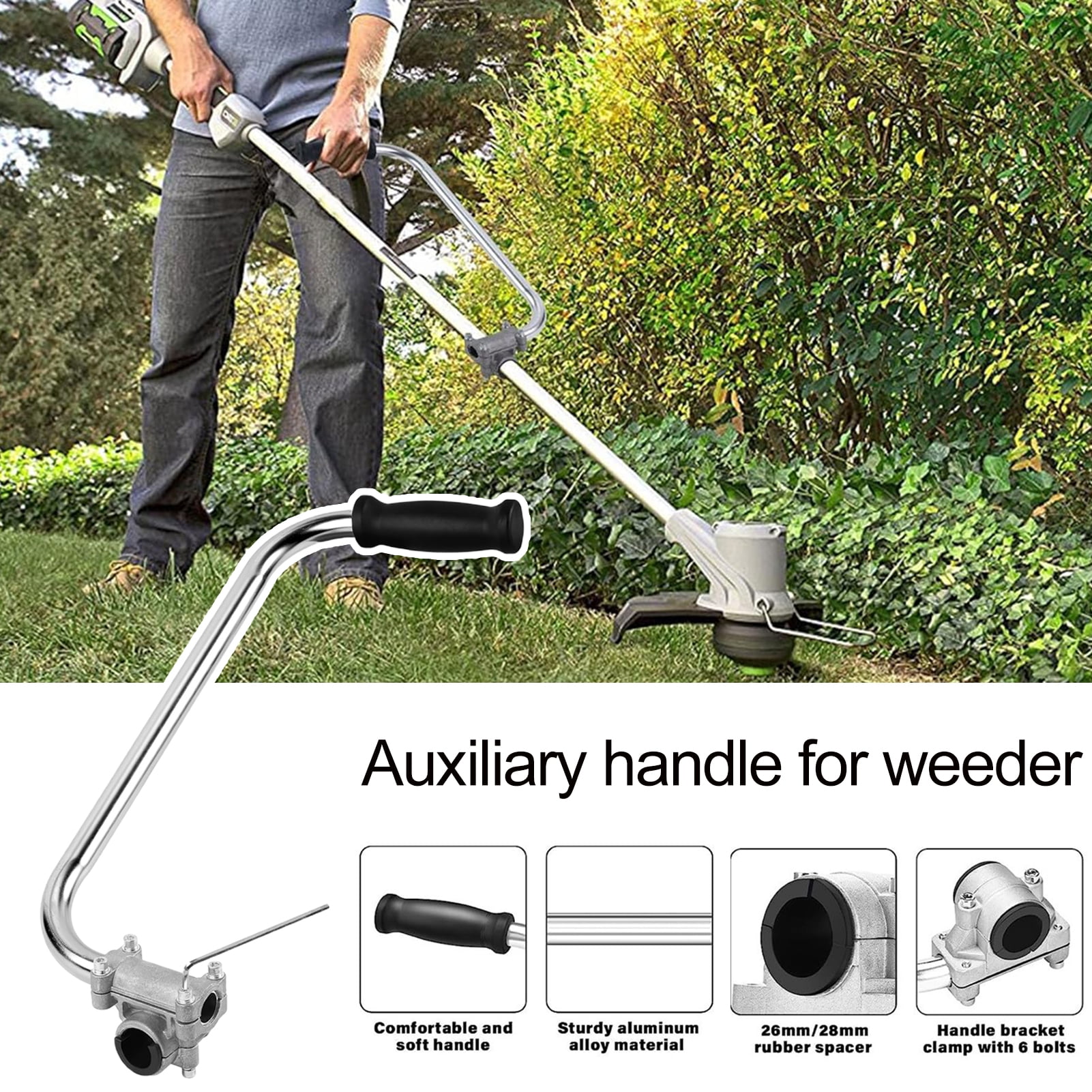 1/2 Pcs Lawn Mower Auxiliary Handle Weed Wacker String Trimmer Grip ...