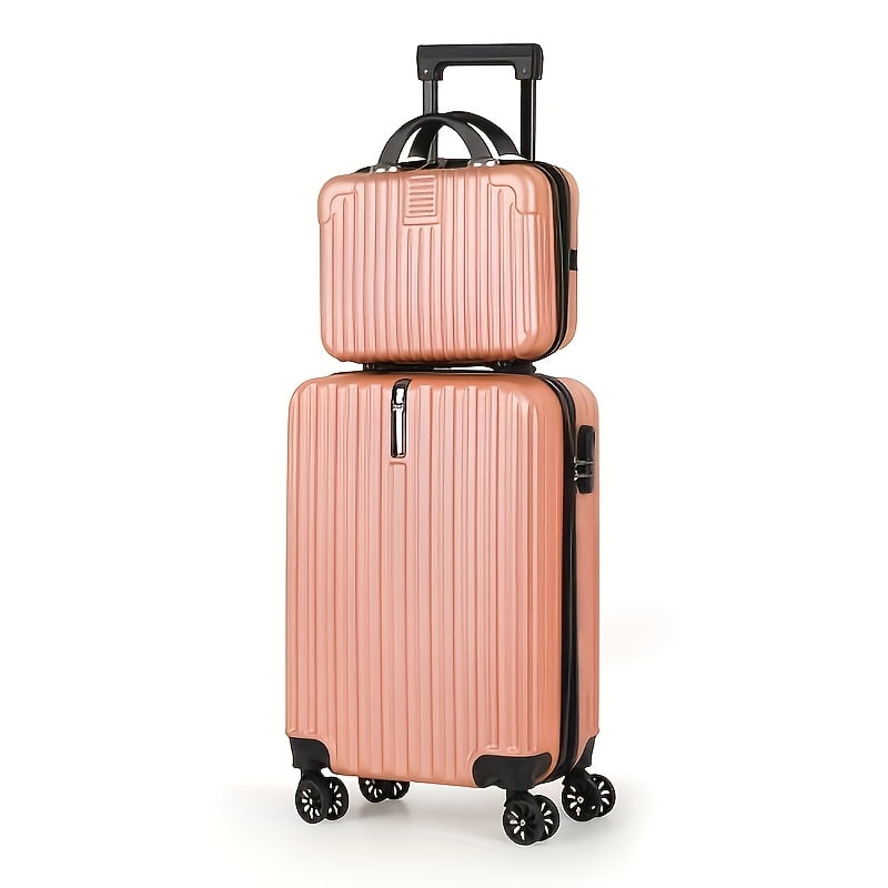 1 - 2 Pcs Suitcase Set - 20" Boarding Luggage + 14" Handbag. Diagonal ...