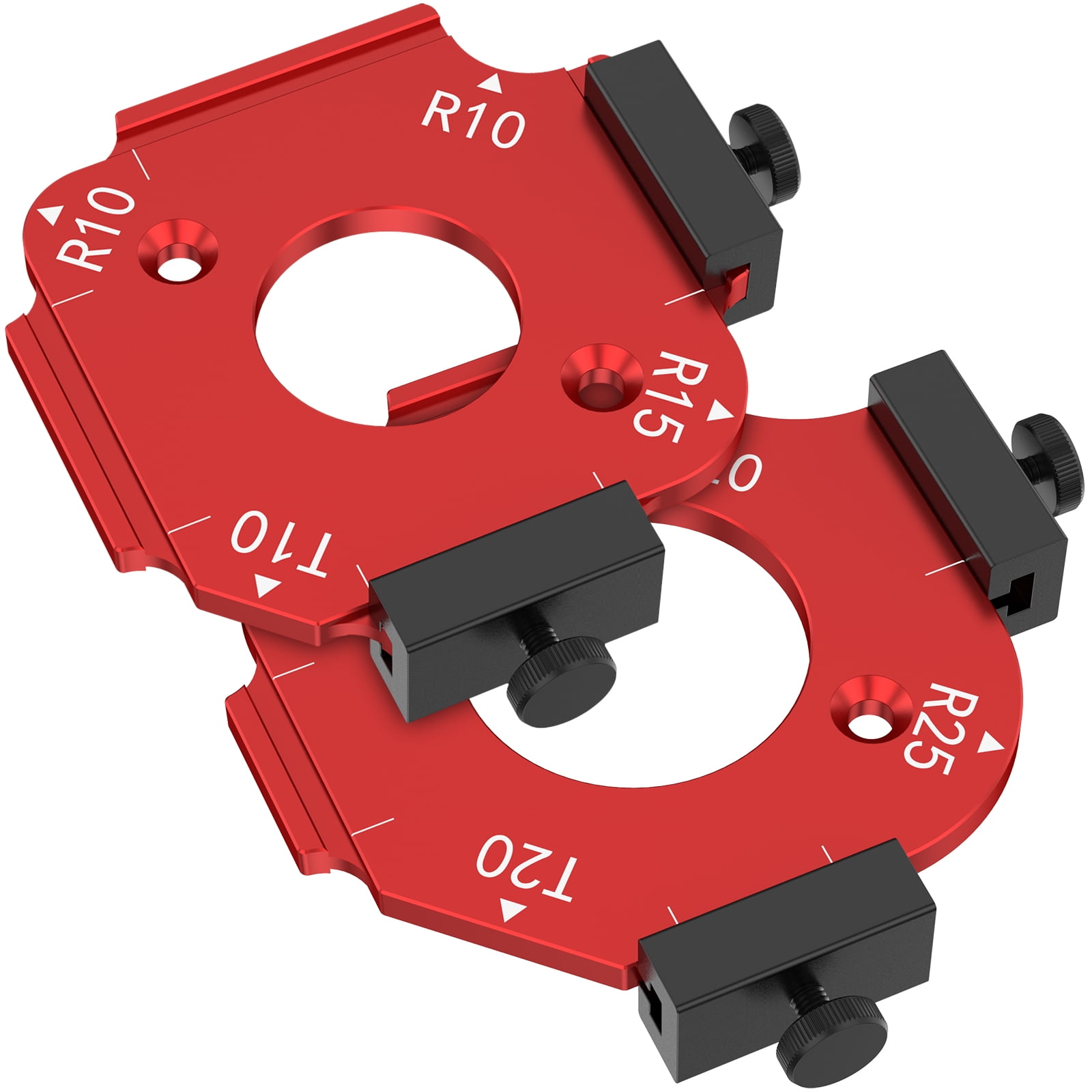 1/2 Pcs Woodworking Round Corner Radius Templates Aluminum Alloy Radius ...