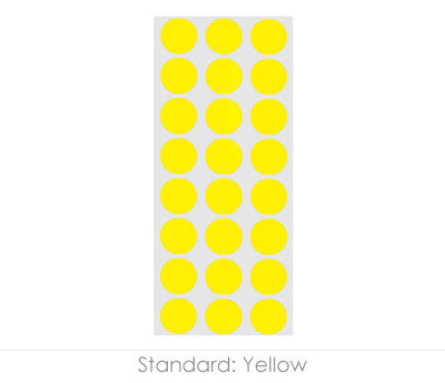 1/2" Permanent Round, Color-Code Dots: 1,200/Pack - Walmart.com