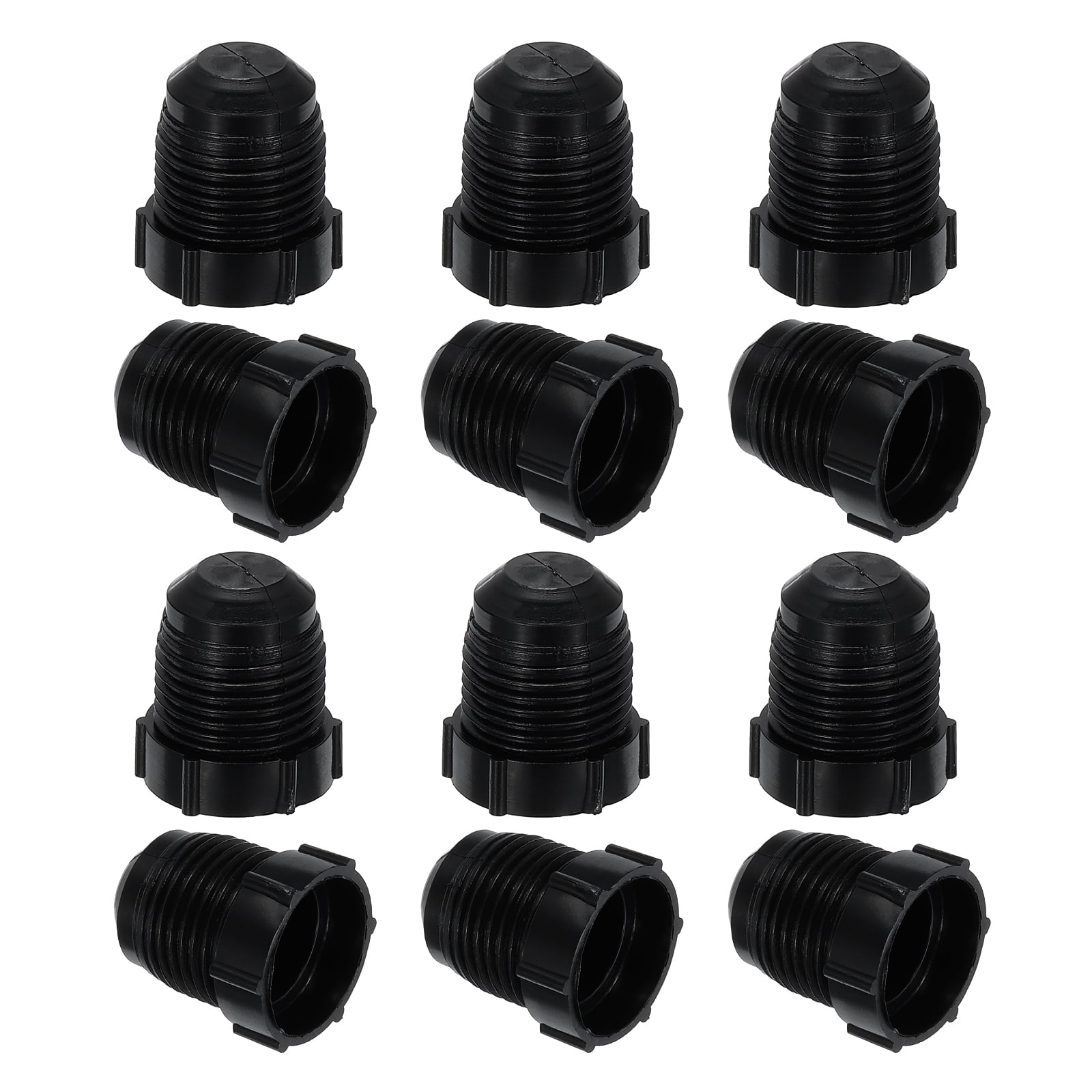1/2" Plastic Threaded Plug, 12 Pack 3/4-16UNF Male Thread 45 Degree SAE ...