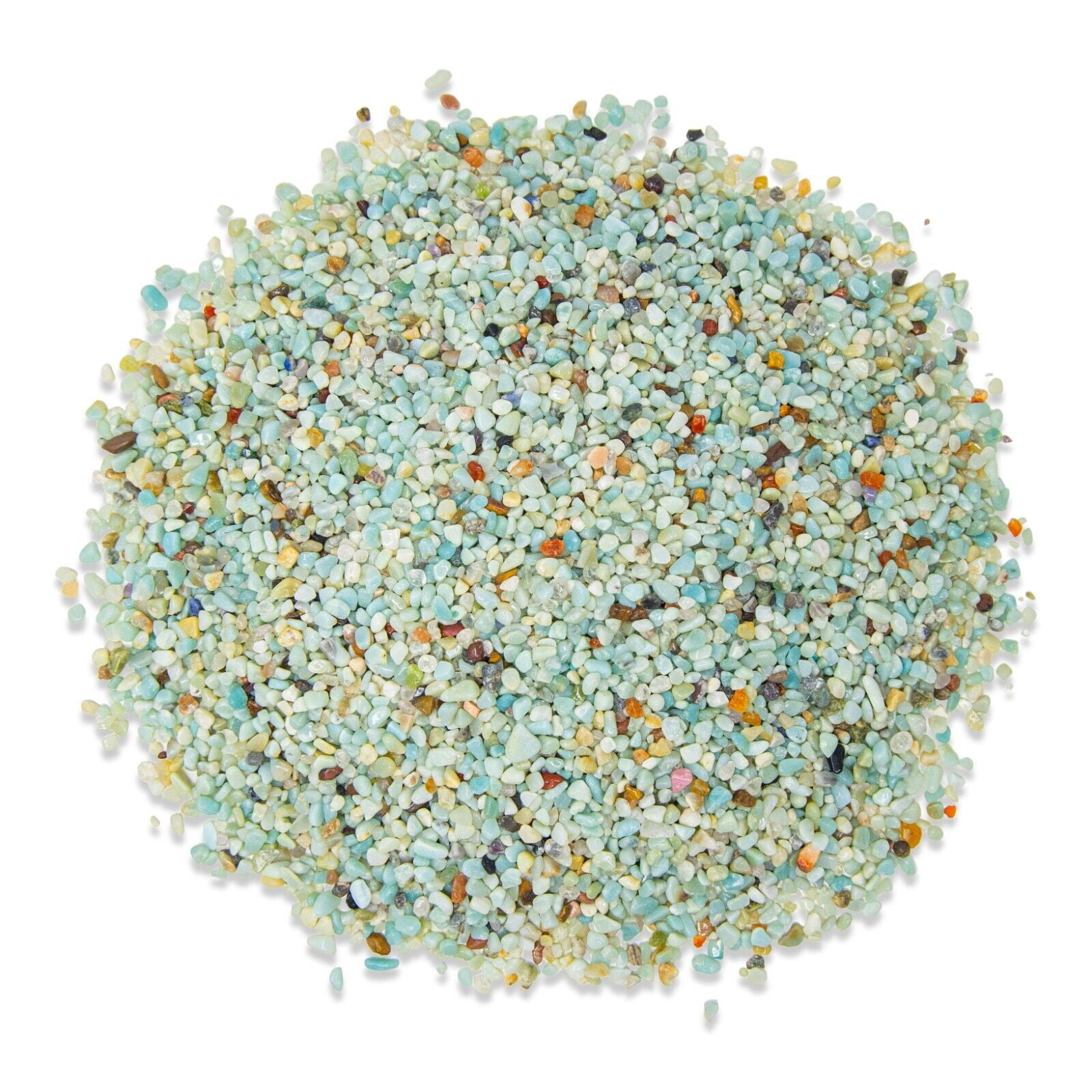 1/2 Pound Tumbled Amazonite Crystal Chips Bulk Gemstone Undrilled Beads ...