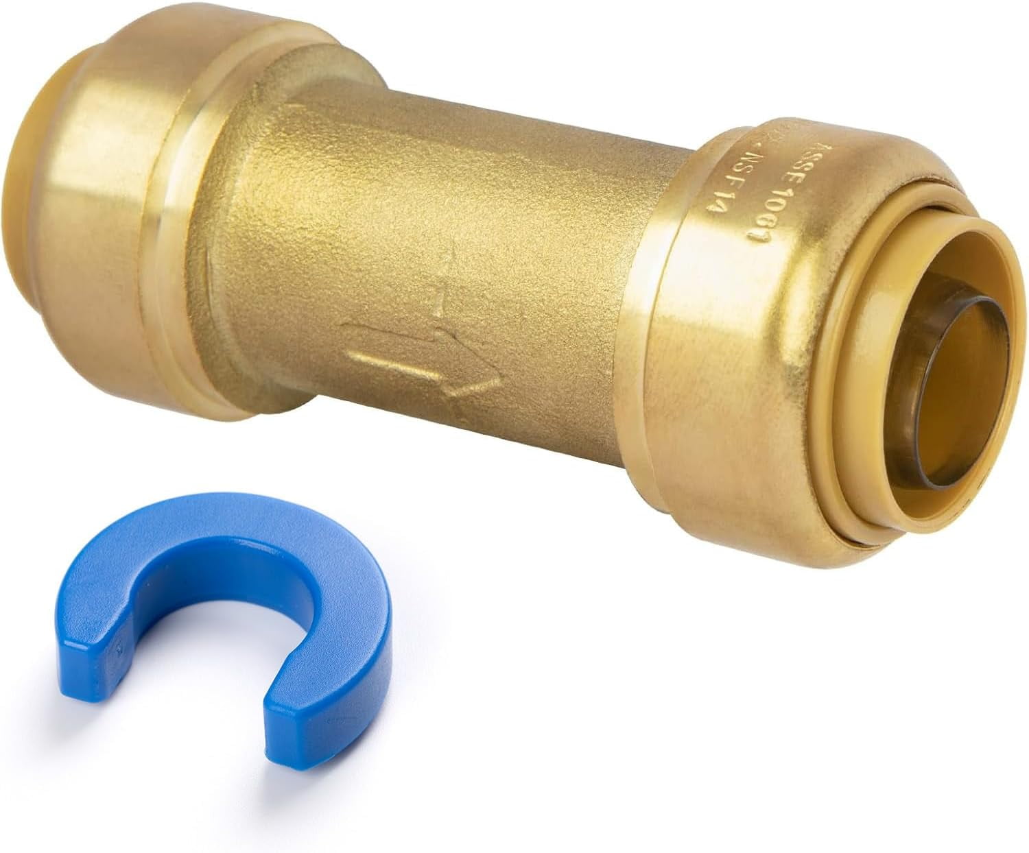 1/2" Push to Connect Check Valve for PEX, Copper, CPVC Pipe, Brass ...