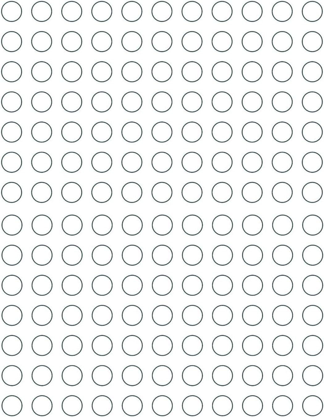 1/2 " Round Color-Coding Labels Printing Sticker Paper - Value Pack ...