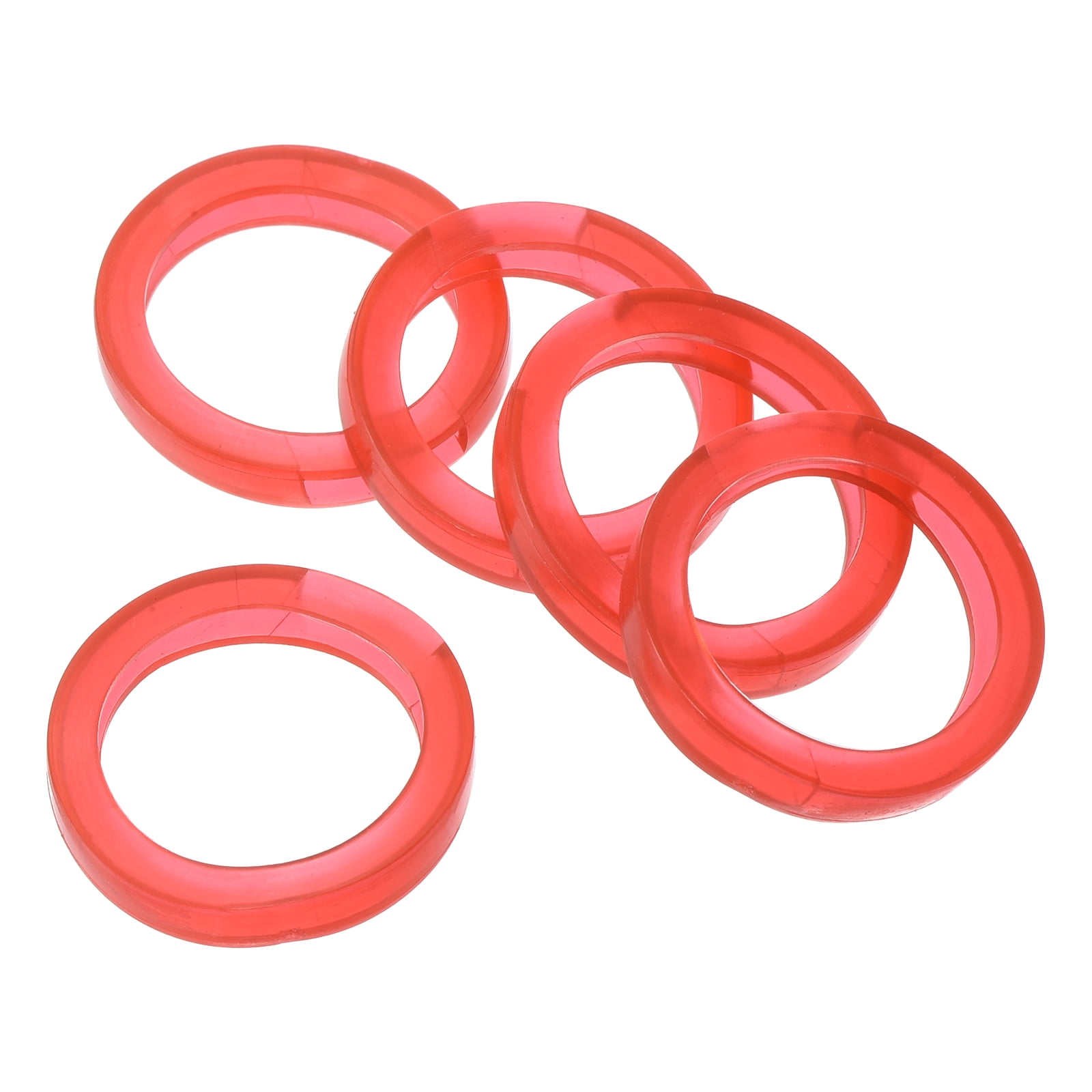 1.2" Round Key Cap Cover Identifier Tags for Identifying Keys, Red, 25 ...