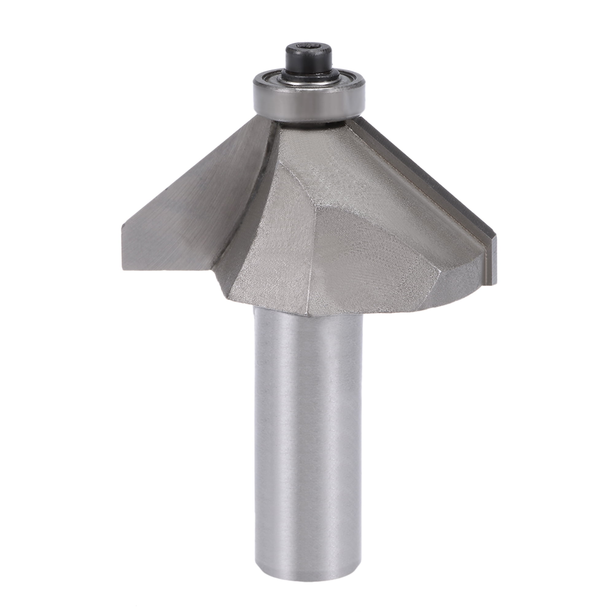 1/2'' Shank 7/8'' Cutting Length Ball Bearing 45 Degree Chamfer Router ...