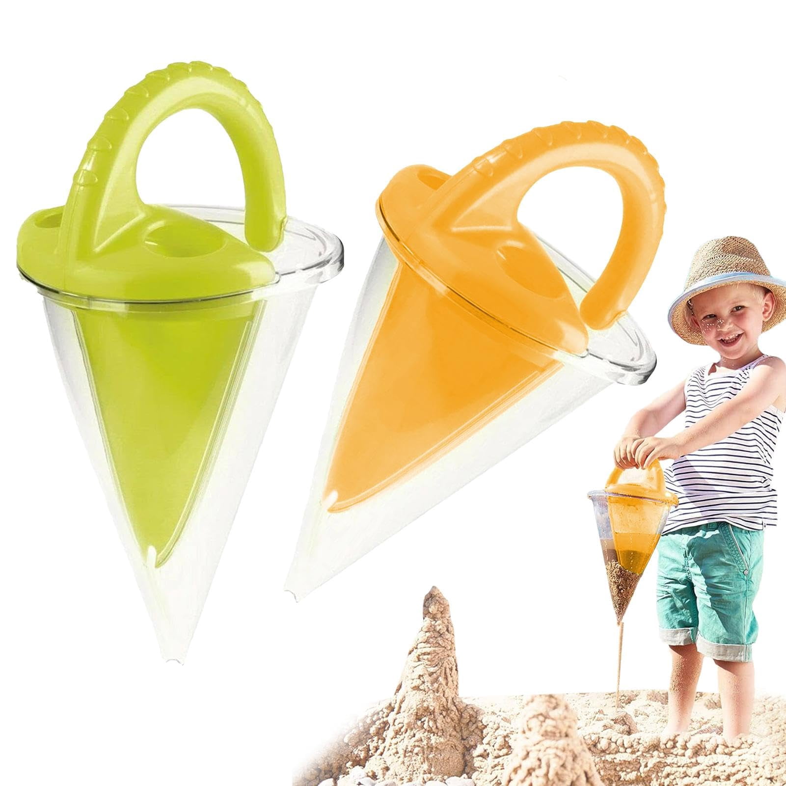 1/2 Spilling Funnel Sand - Sand Funnel Beach Toy | Mixing Sand And ...
