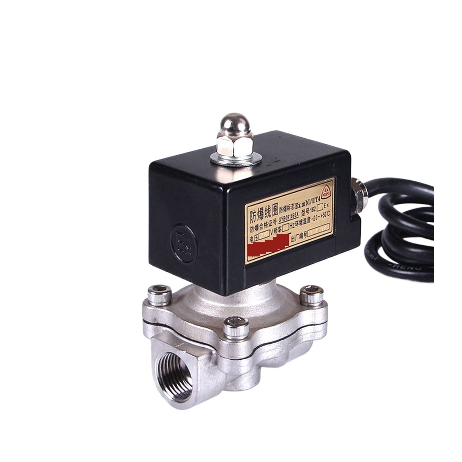 1/2" Stainless Steel Explosion Proof Solenoid Valve Flame Proof ...