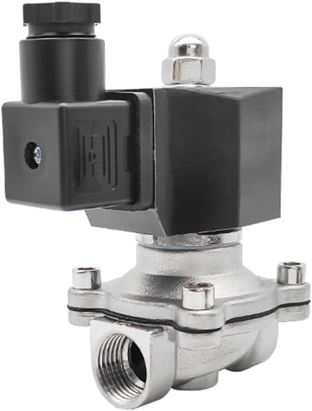 1/2" Stainless Steel Solenoid Valve Waterproof Normally Closed Solenoid Valve 24V 12V 220V 110V ...