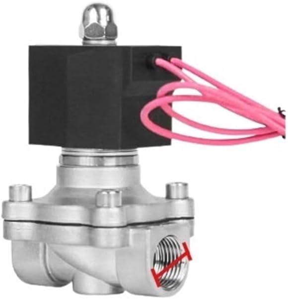 1/2" Stainless Steel Solenoid Valve Waterproof Normally Closed Solenoid Valve 24V 12V 220V 110V ...