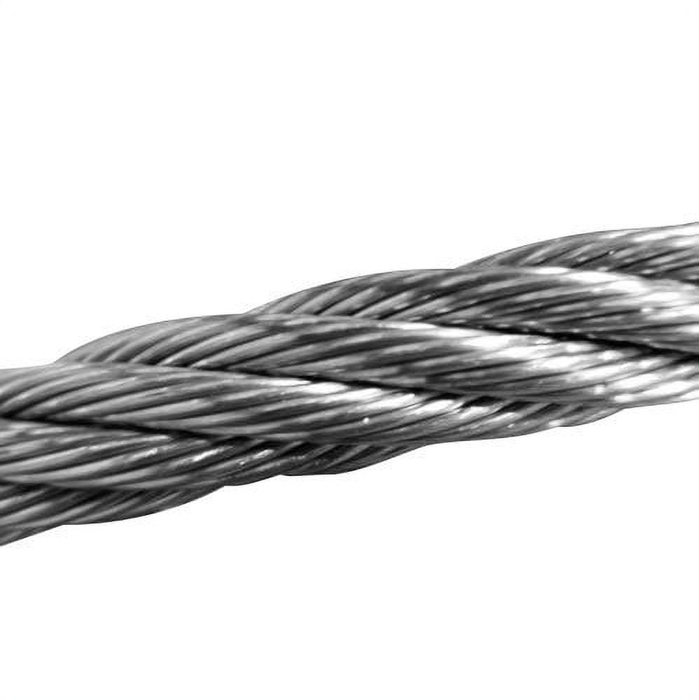 1/2" Stainless Steel Wire Rope Cable 6x19 IWRC Type 304 (100 Feet ...