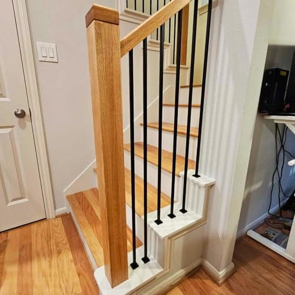 1/2" Stair Railing Wrought Iron Balusters (Contractor 30-Pack) Plain ...