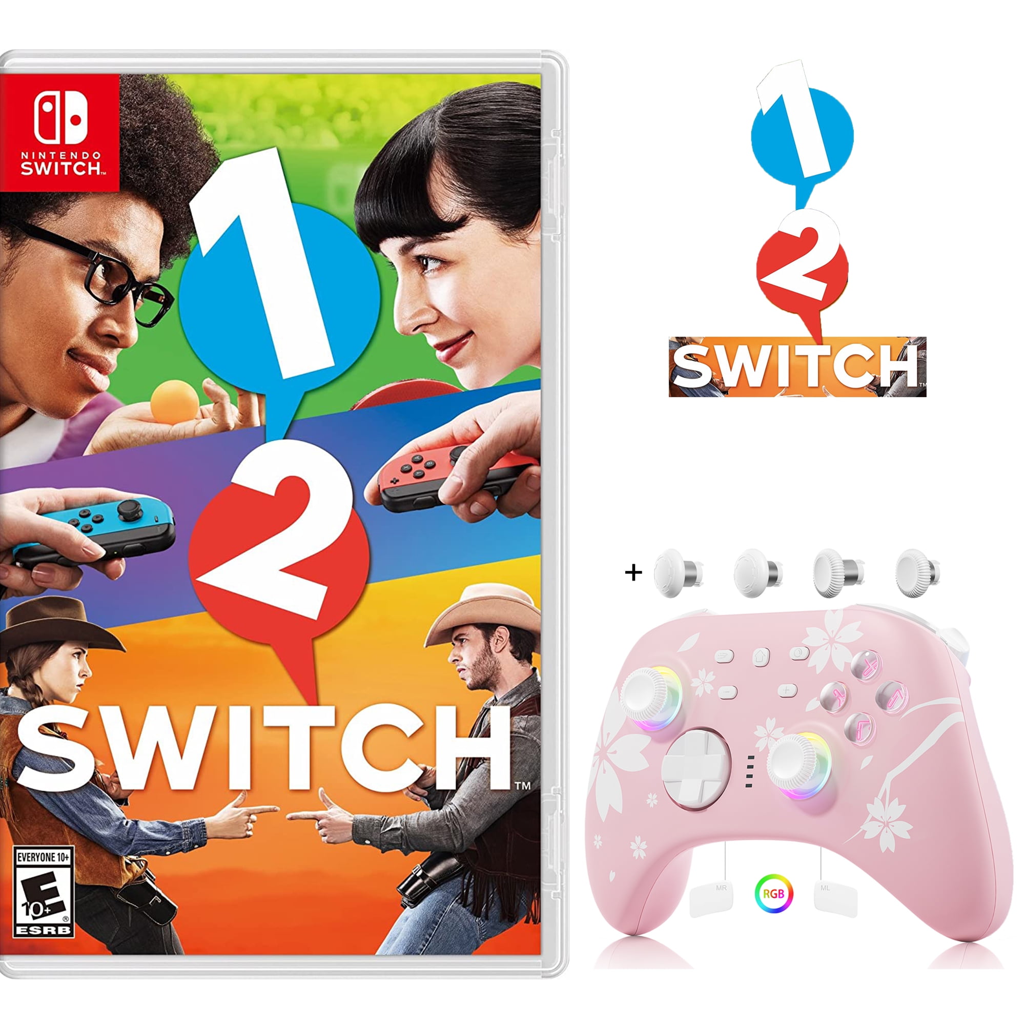 1-2 Switch and Upgraded Switch Pro Controller for Nintendo Switch/PC ...