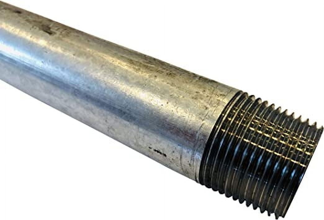 1/2" Threaded Galvanized Pipe (18" Long) - Walmart.com