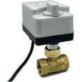 1/2" Two Way Motorized Ball Valve With Manual Switch 220V 12V 24V Brass Electric Ball Valve 3 ...